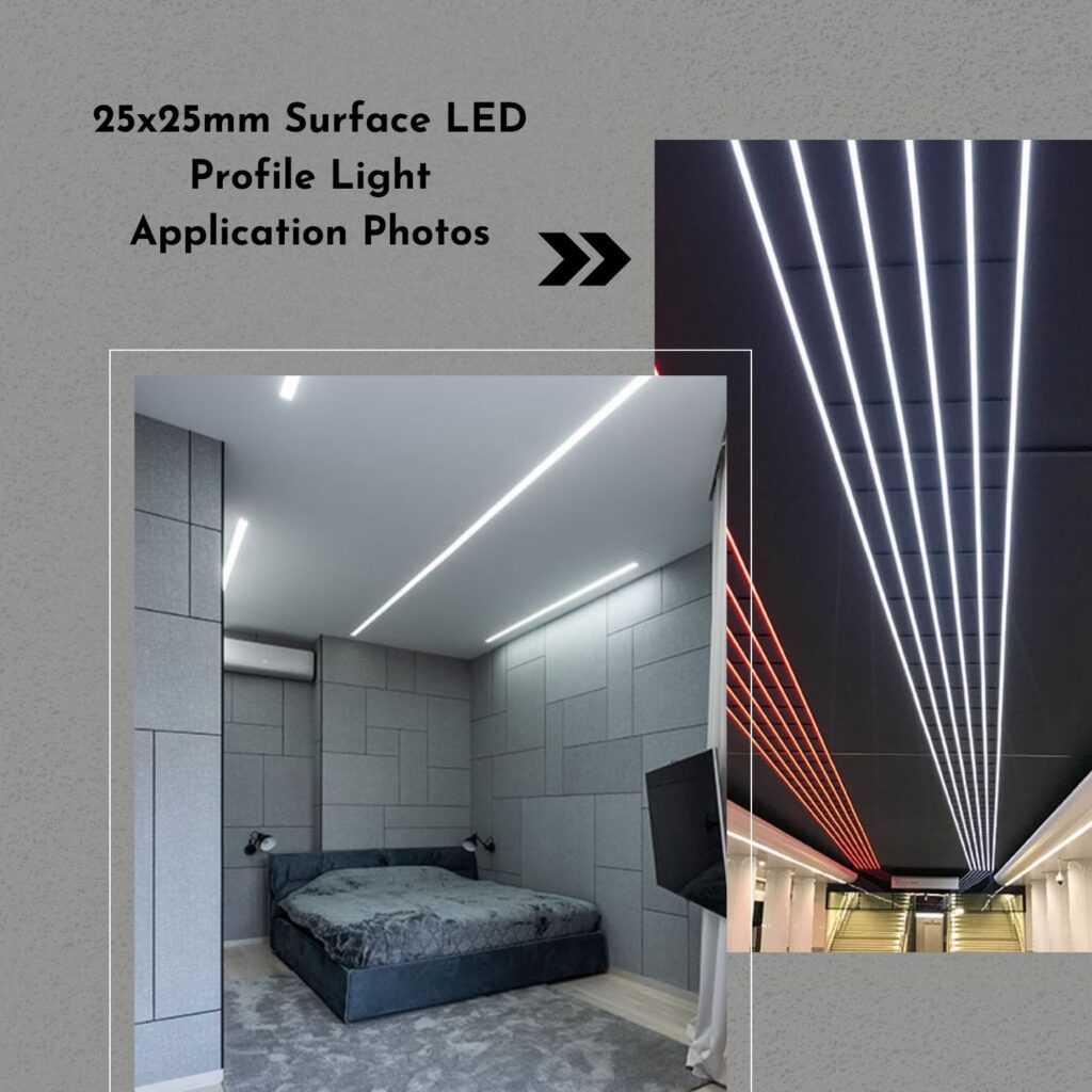 25x25mm Suspended LED Profile – Abaj