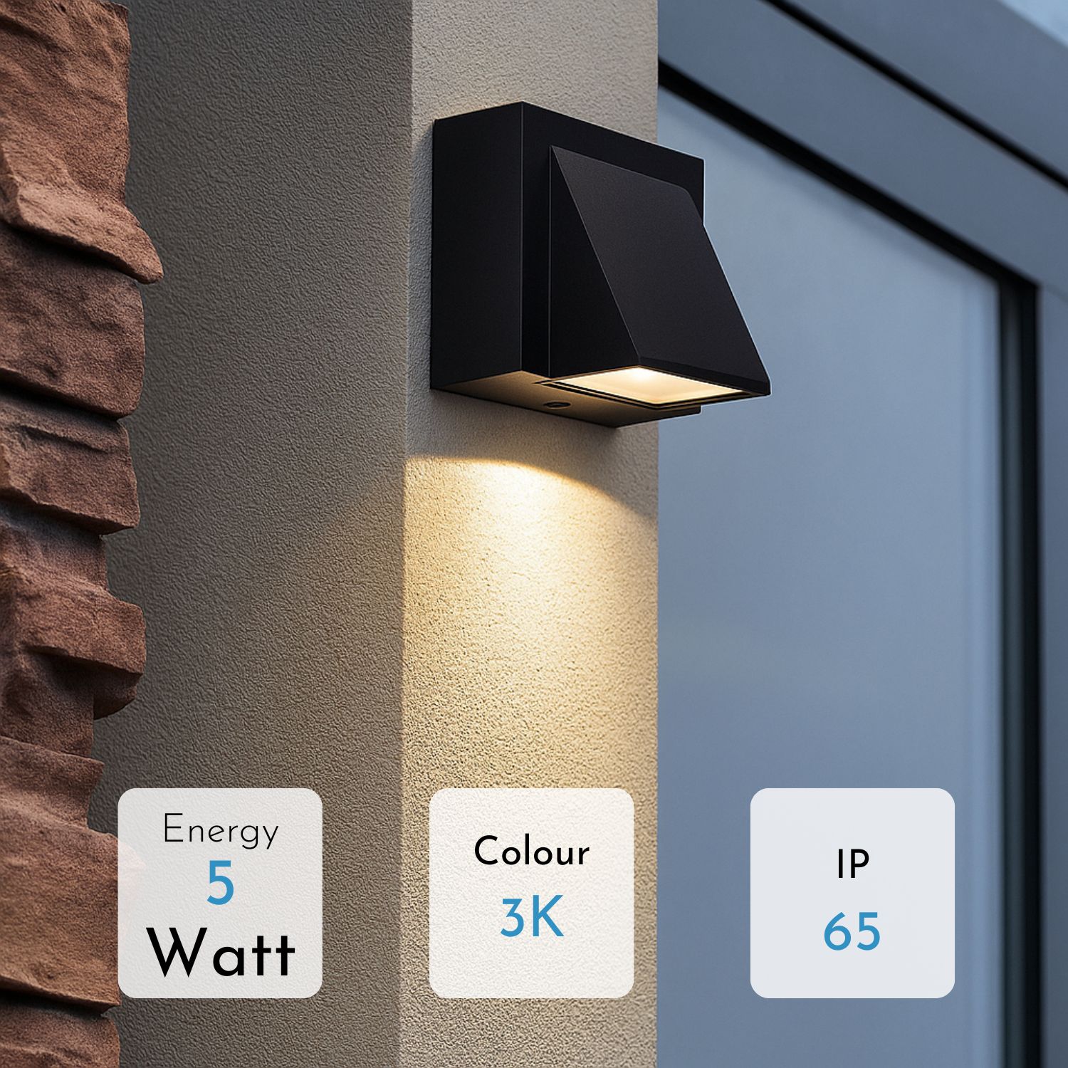 Abaj Lighting Modern Half K-Type 5Watt Outdoor Wall Light – Abaj